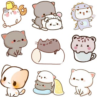 Jual Stiker kucing lucu 1 pck isi 35 pcs , untuk aksesoris. Indonesia ...