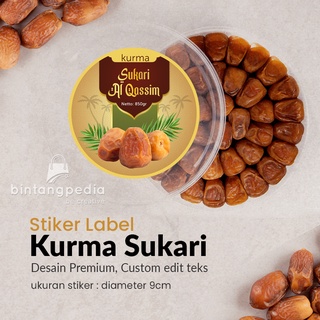 Jual STIKER KURMA SUKARI (ISI 12PCS) STIKER CUTTING KEMASAN EMBER ...
