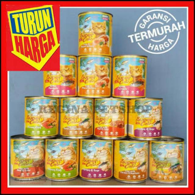 Jual KALENG Super Cat | Supercat Kitten 400Gr | Makanan Kucing Kaleng ...