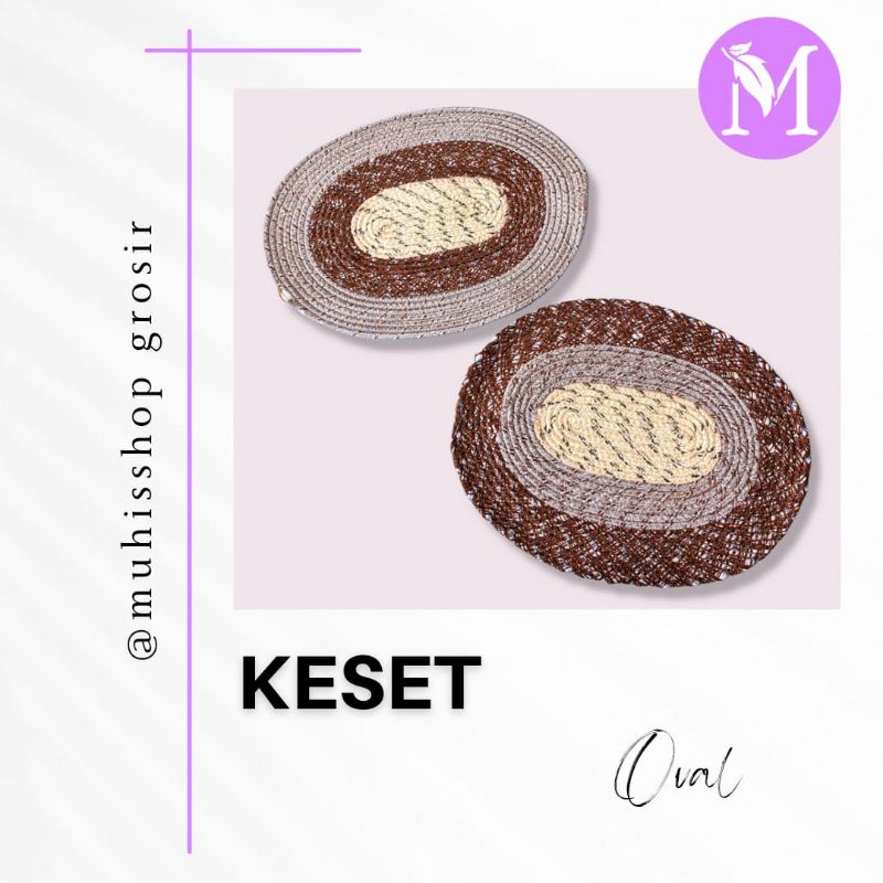 Jual Kesed Keset Aesthetic Kaki Oval Bahan Sumbu Tebal Murah | Shopee ...