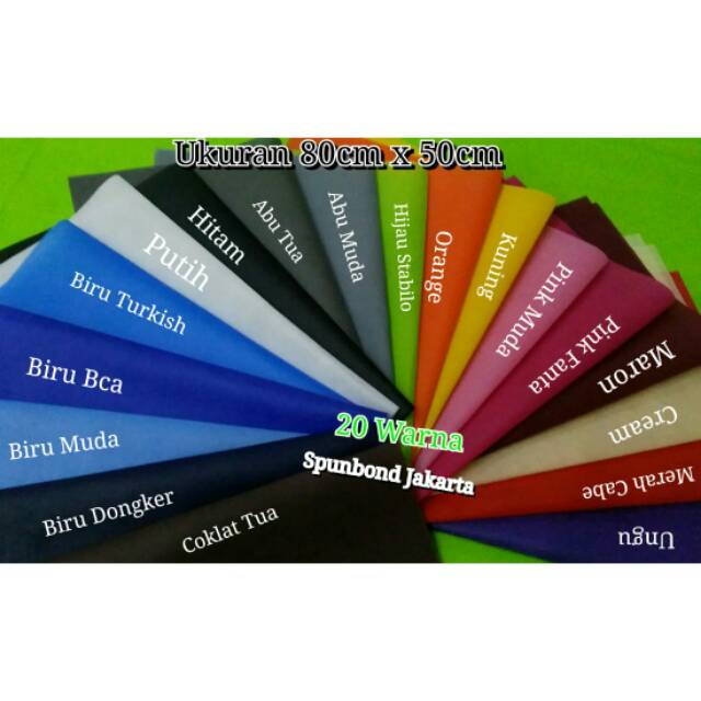 Jual Jual Tissue kain spunbond Ukuran 40cm x50cm 75 Gsm Indonesia ...