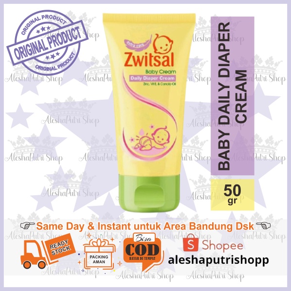 Jual ZWITSAL Baby Daily Diaper Cream 50 gr Switzal Baby Diaper 50 gr # ...