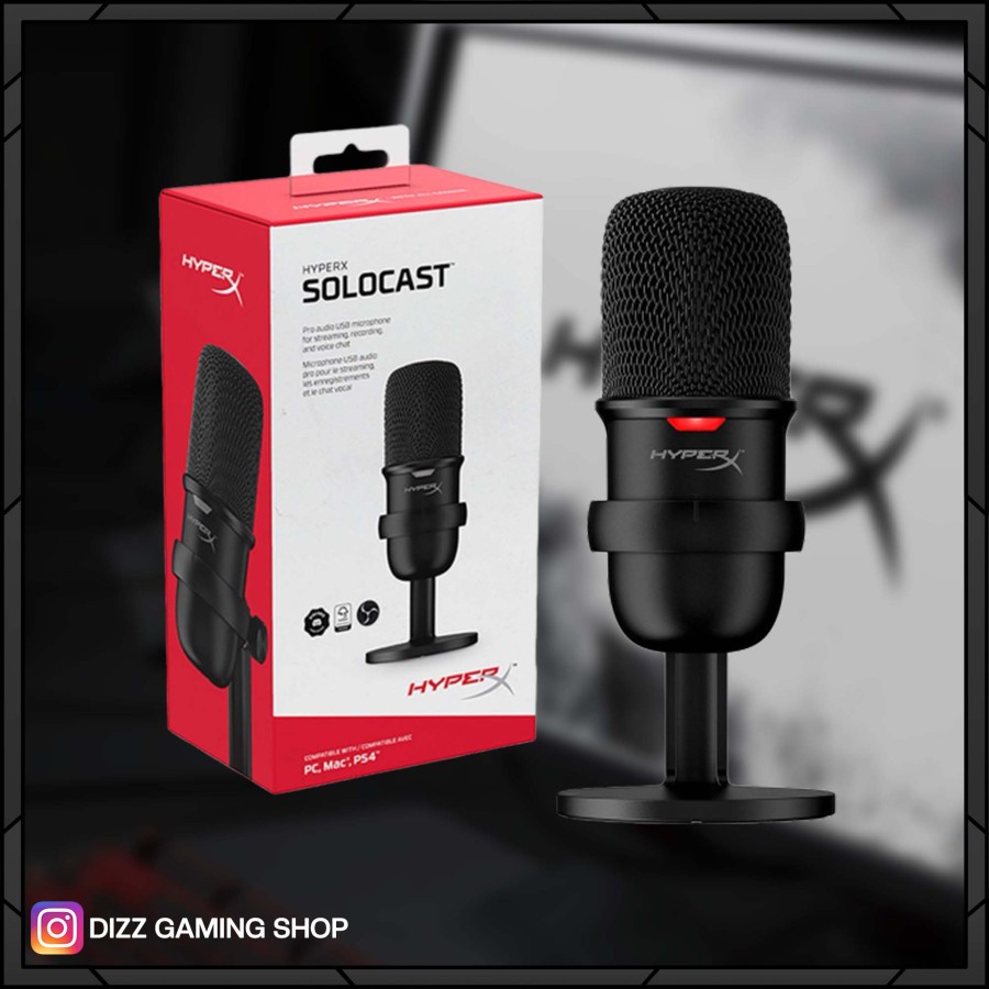 Jual HyperX SoloCast Gaming Microphone HMIS1X-XX-BK/G | Shopee Indonesia