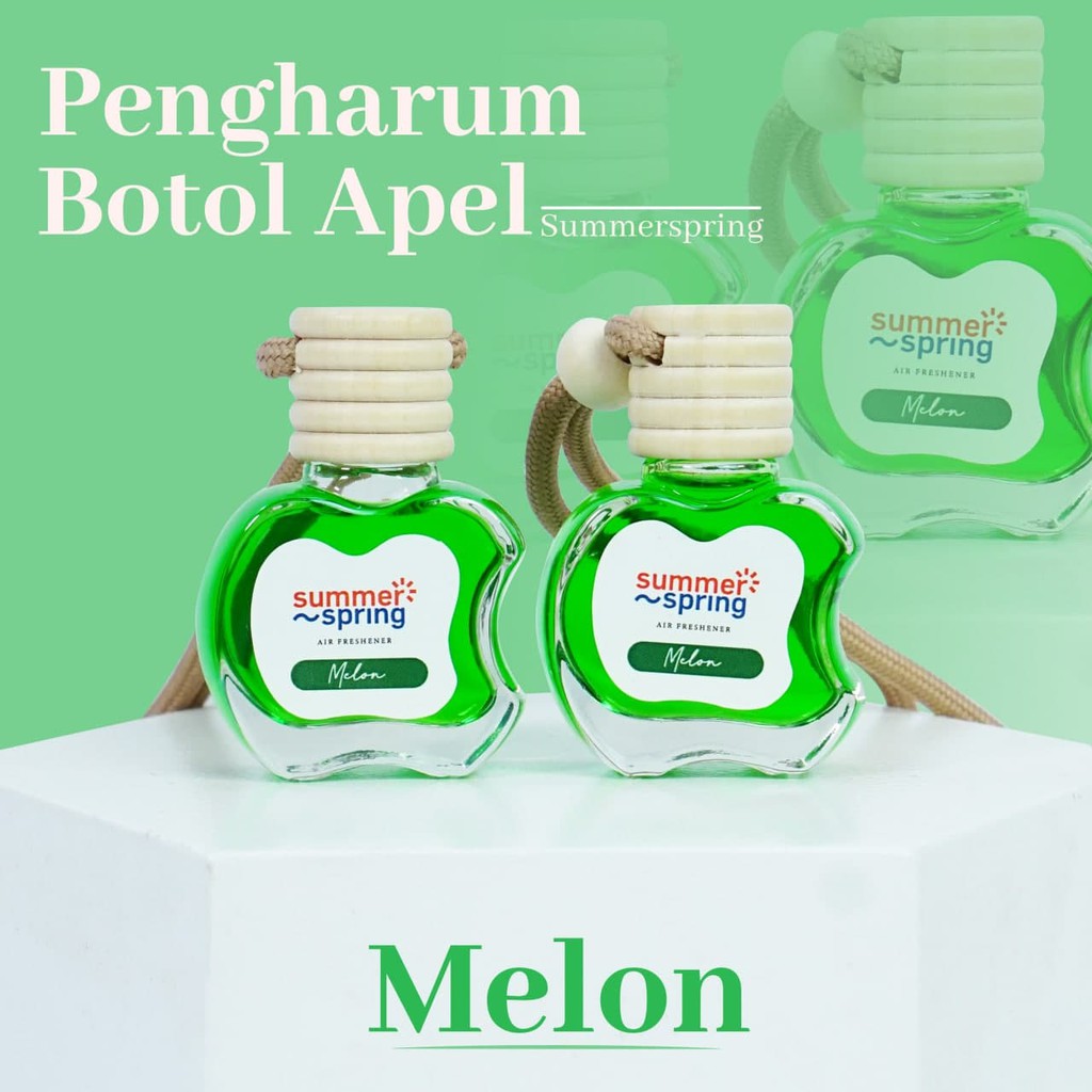 Jual Pengharum ruangan mobil botol apel melon 10ml | Shopee Indonesia