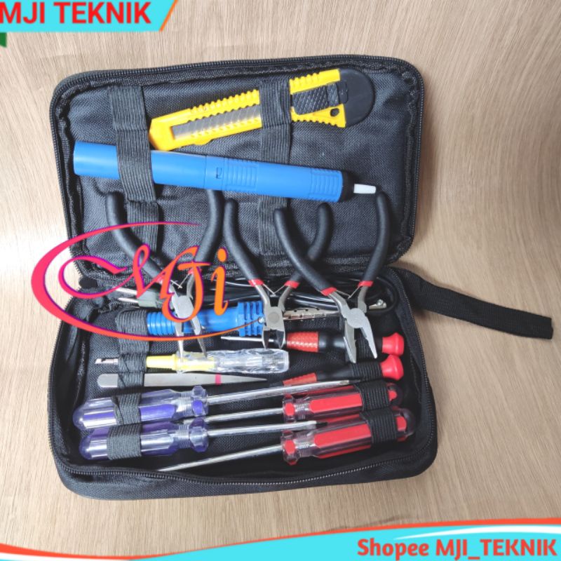 Jual Toolkit Electrical 14pcs SANDS Tool Kit Elektronik Set Lengkap 14 ...