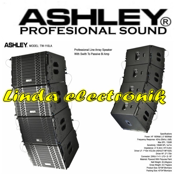 Jual SPEAKER ASHLEY LINE ARRAY TW 110LA HARGA 1 PSC ASHLEY TW110LA ...