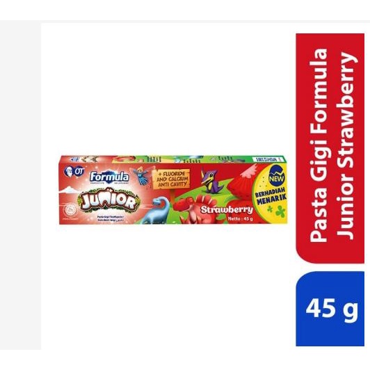 Jual Formula Pasta Gigi Junior Strawberry 45g 5110 | Shopee Indonesia