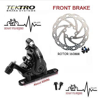 Jual TEKTRO DISC BRAKE MECHANICAL ROAD FLAT MOUNT MD-C550 DUAL PISTON PIVOT | Shopee Indonesia