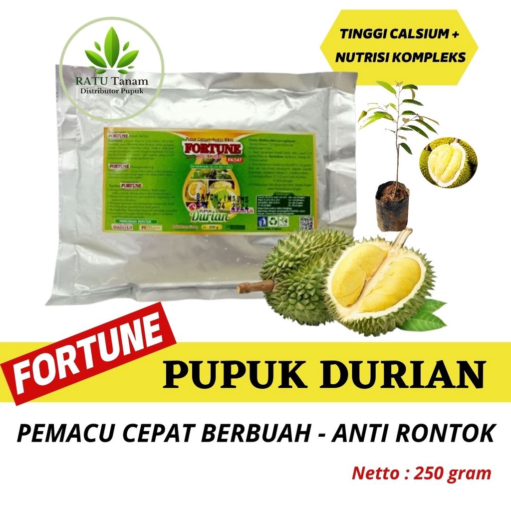 Jual Pupuk Booster Durian Montong, Pupuk Durian Baru Tanam, Pupuk Durian Agar Cepat Besar, Pupuk ...