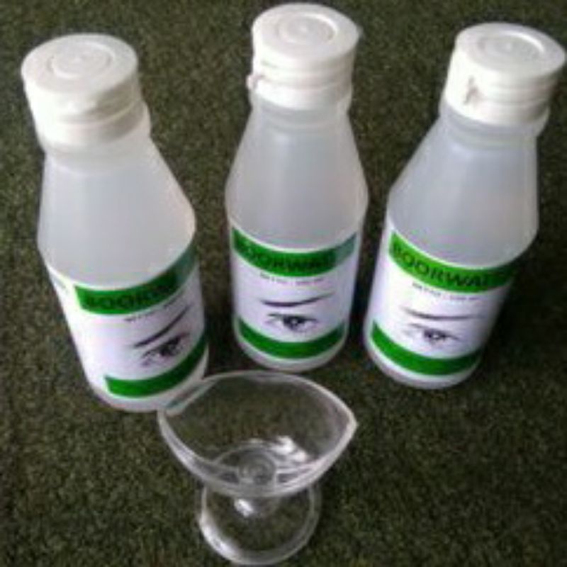 Jual Paket Combo 3 Botol Boorwater + 1 Gelas Cuci mata / Paket ...