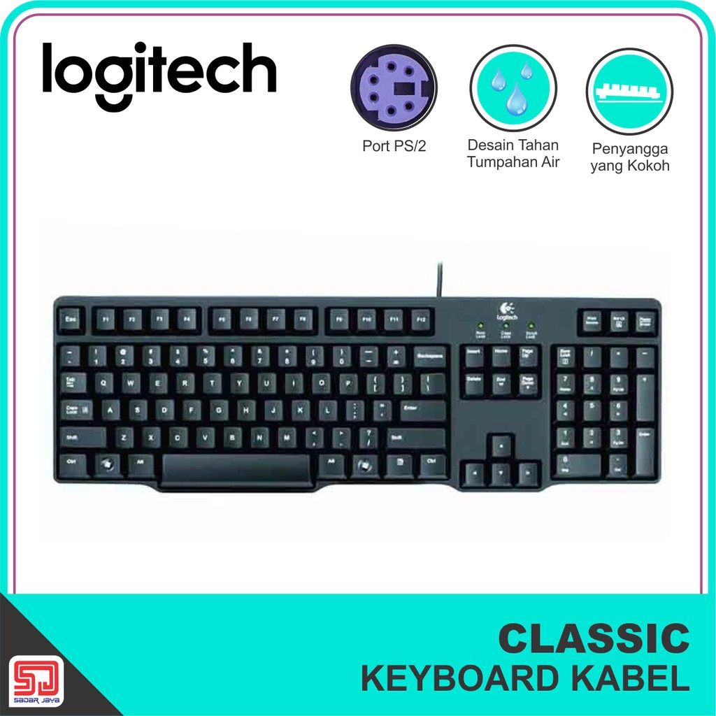 Jual Logitech K100 Keyboard Classic PS/2 Port Bulat Original | Shopee ...