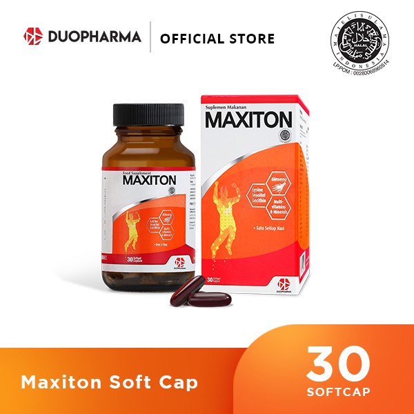 Jual Maxiton Suplemen Multivitamin Mineral dan Ginseng (30 tablet x 1 ...