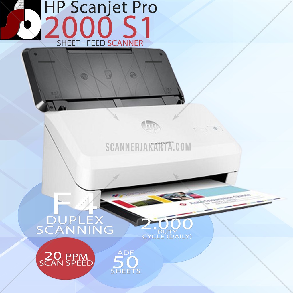 Jual Scanner HP scanjet Pro 2000 S1 | Shopee Indonesia