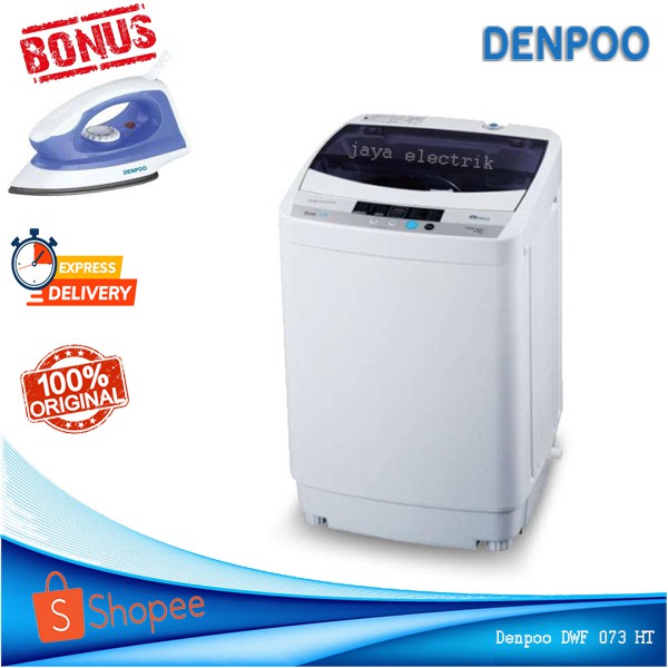 Mesin Cuci 1 Tabung Denpoo 6kg DWF 073 HT Cuci dan Kering Low Watt | Shopee Indonesia