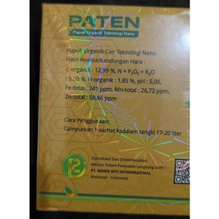 Jual Pupuk organik paten gold 1 box isi 12 sachet | Shopee Indonesia