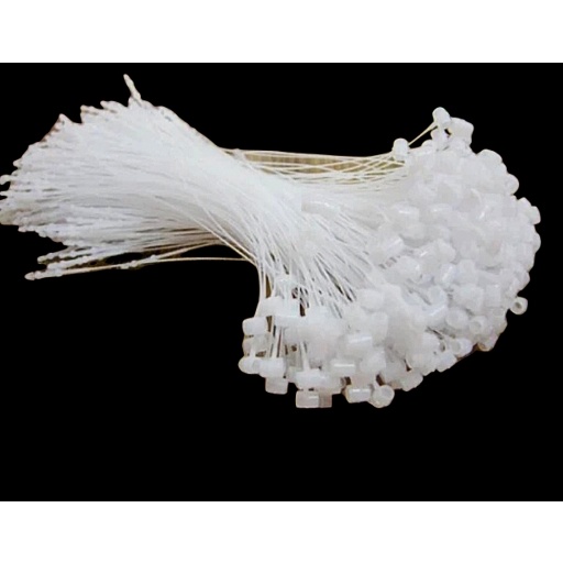 Jual Loop Pin Plastik Putih Bening 10cm isi 12 | Hang Tag Plastik ...