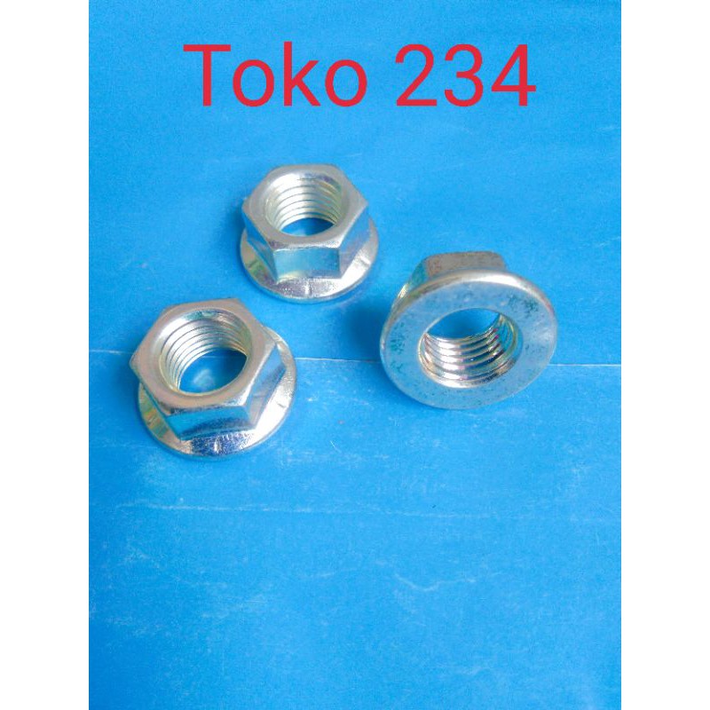 Jual Mur Flange M10 kunci 14 ( mur bibir ) | Shopee Indonesia