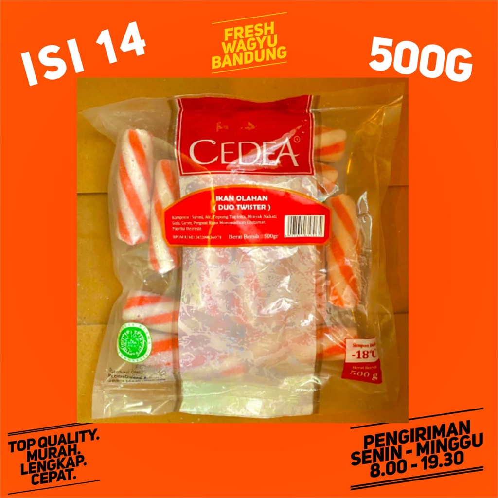 Jual CEDEA DUO TWISTER BASO IKAN 500G SUKI SHABU STEAMBOAT HALAL ...