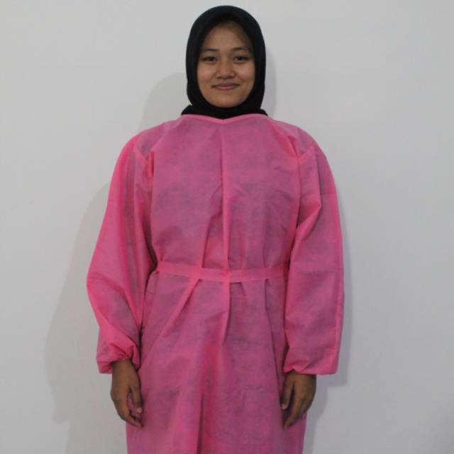Surgery gown disposable jas lab jas medis | Shopee Indonesia