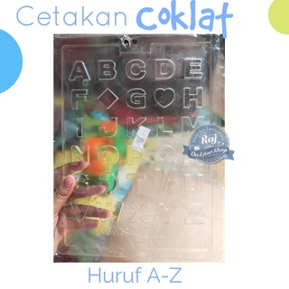 Jual Cetakan Coklat abjad huruf a - z Pudding Bentuk Puding jelly art ...