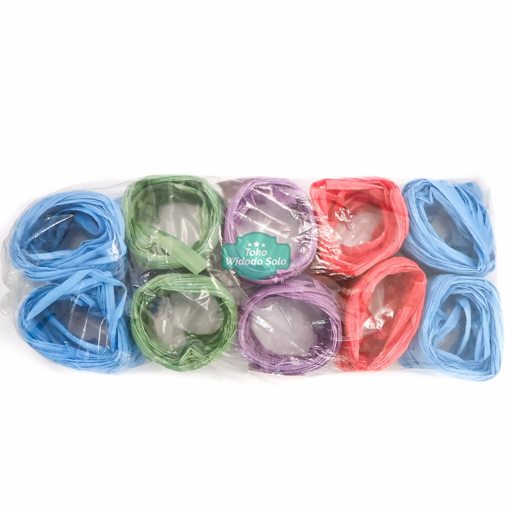 Jual Tali Rafia Kecil Warna Warni Cap Elang - 1 Pack Isi 10 Roll ...
