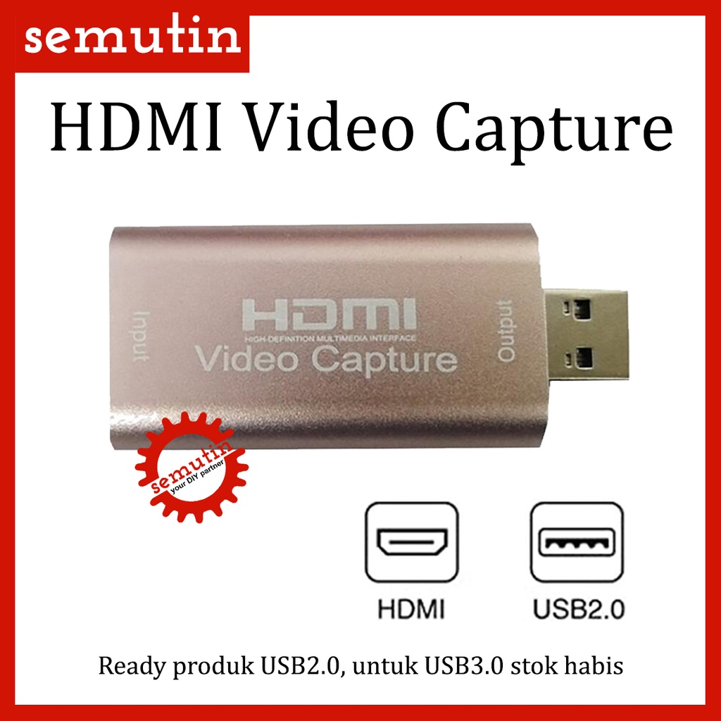 Jual HDMI Video Capture Gold / Recording Streaming | Shopee Indonesia