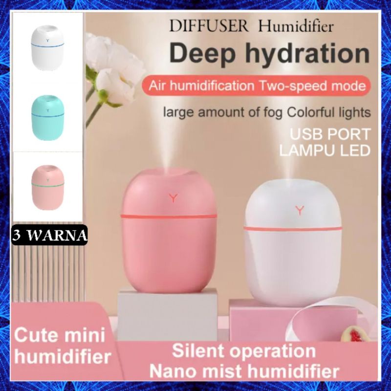 Jual Air Humidifier Aromatherapy Diffuser LED USB 220ML | Shopee Indonesia