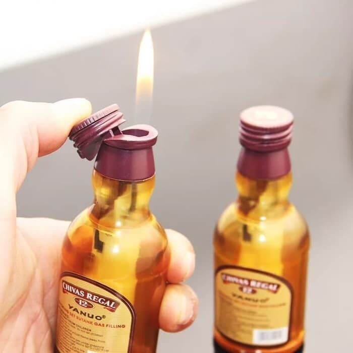 Jual Korek Api Botol Model Chivas Regal/Mancis Unik Botol | Shopee ...
