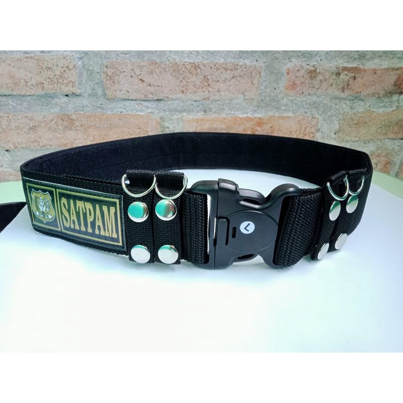 Jual Kopel Satpam logo gold/ikat pinggang Satpam/gesper satpam terbaru ...