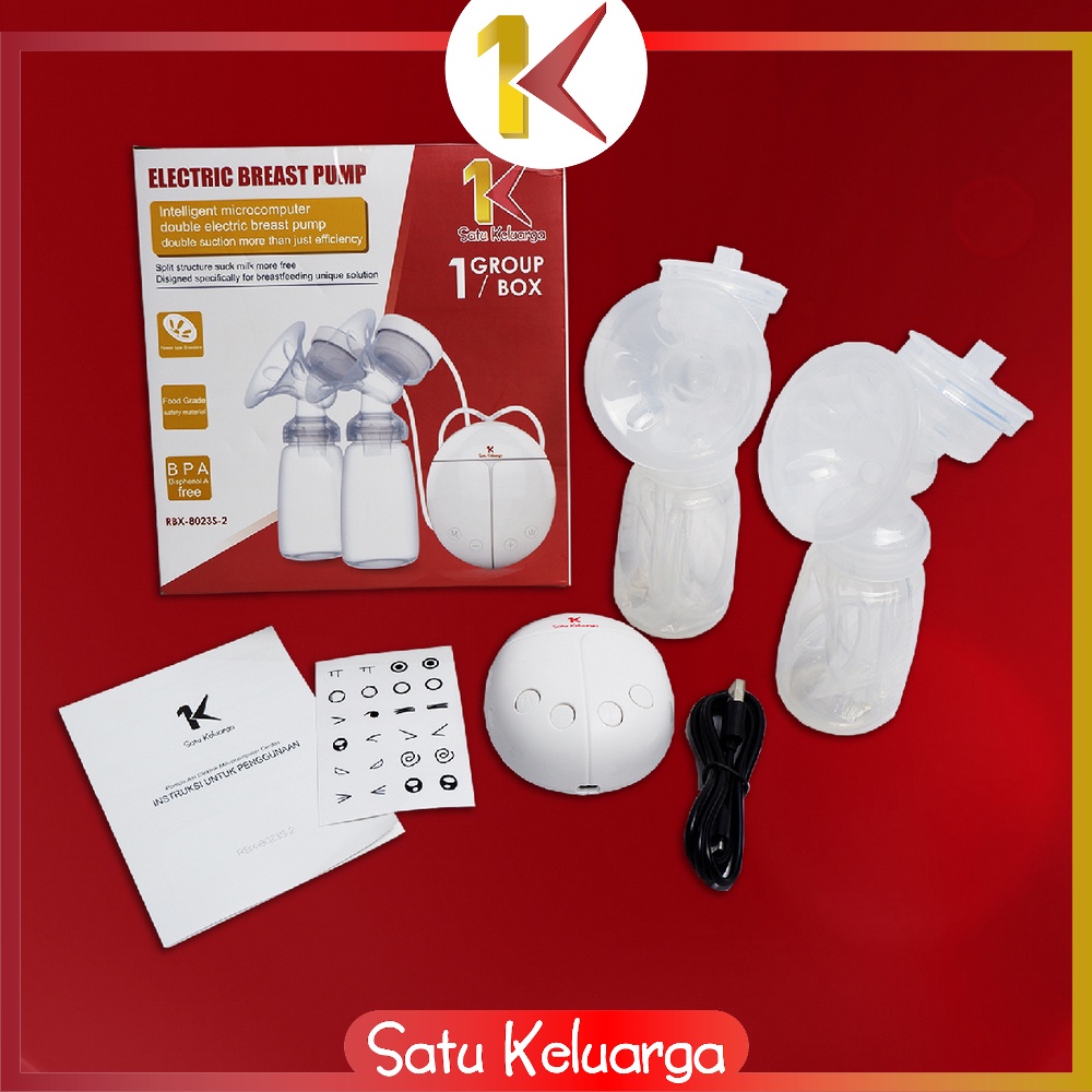 Jual SK-C24 Pompa Asi Elektrik Otomatis 2 Botol Susu | Double Breast ...