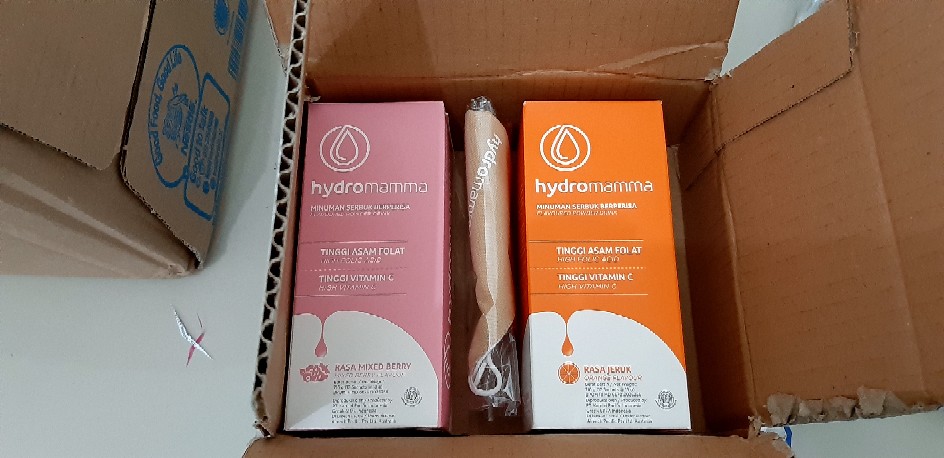 1 BOX Hydromamma MIXED BERRY Folic Acid VIT C Hydromama Hydro Mamma ...