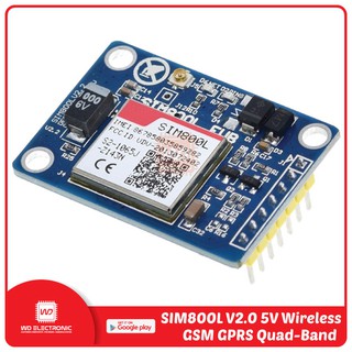 SIM800L V2 5V GSM GPRS MODULE SIM800 V2 5V | Shopee Indonesia