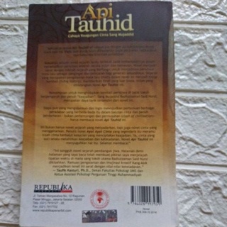 Jual Novel Api Tauhid - Habiburrahman El Shirazy (Bekas Original ...