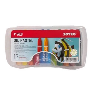 Jual crayon joyko titi 12 warna oil pastel titi joyko isi 12 warna ...