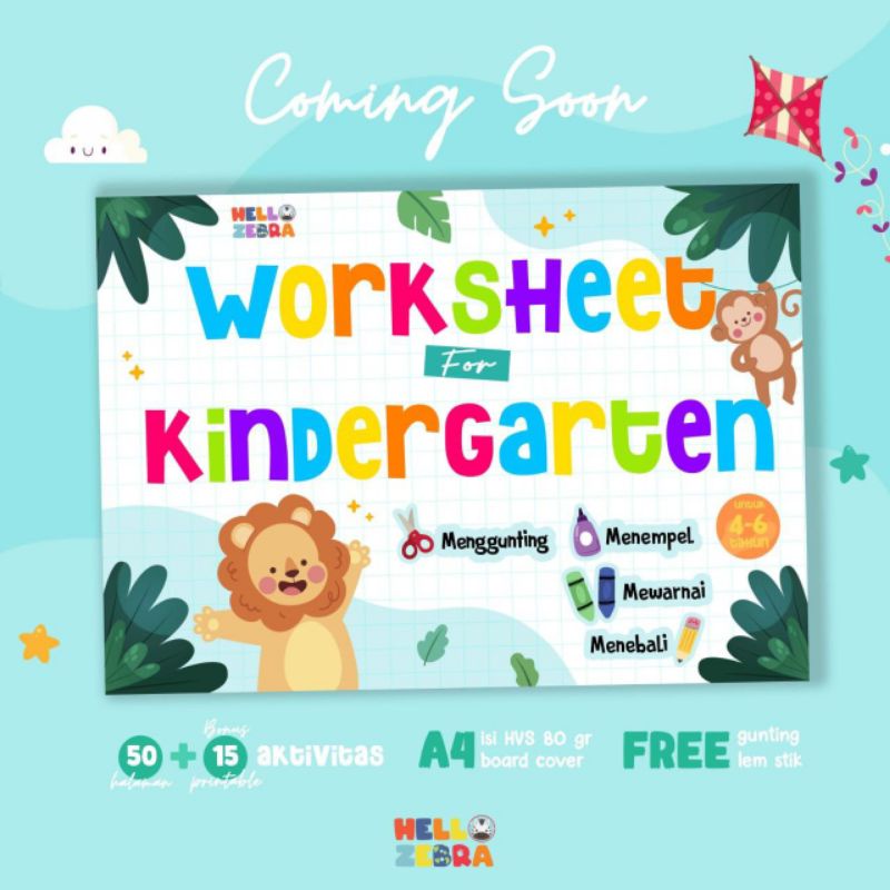 Jual Worksheet Gunting Tempel For Kindergarten Buku Aktivitas ...