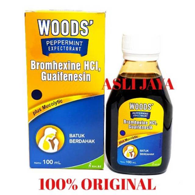Jual Woods Peppermint Expectorant Besar 100ml (Biru) - Untuk Batuk ...