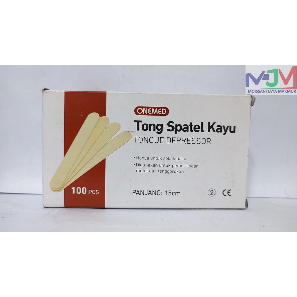 Jual Tong Spatel Kayu Onemed / Sudip Lidah / Tongue Spatuel Kayu OneMed ...