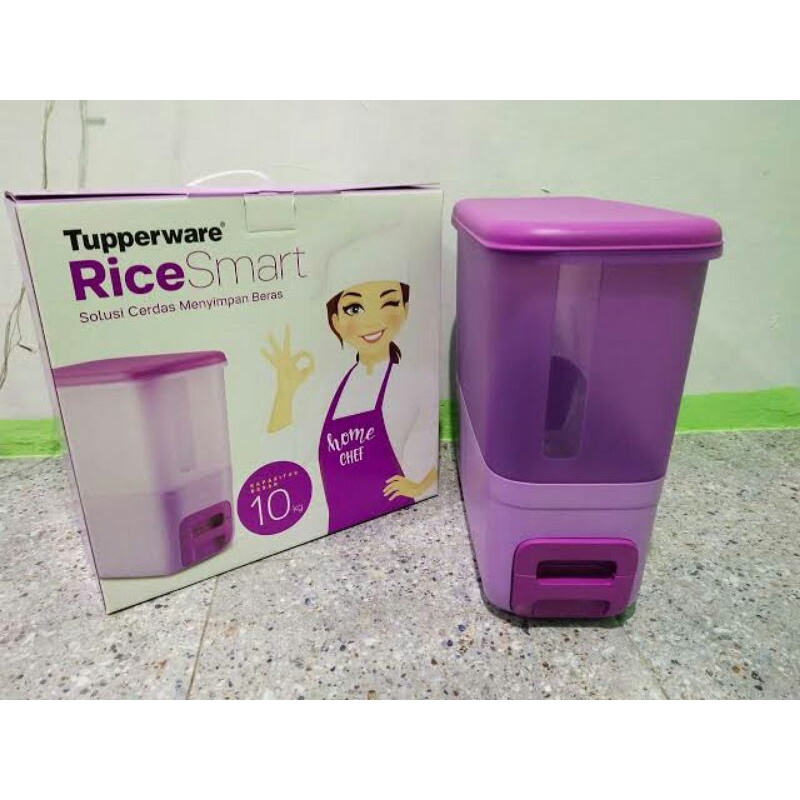 Jual Rice Smart Purple Tupperware, wadah penyimpanan beras kapasitas ...