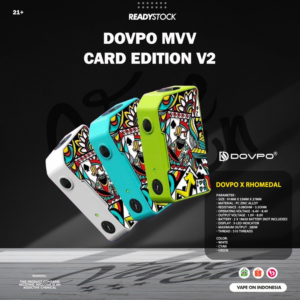 Jual DOVPO MVV 2 COLABORATION WITH RHOMEDAL AUTHENTIC BY DOVPO | Shopee ...