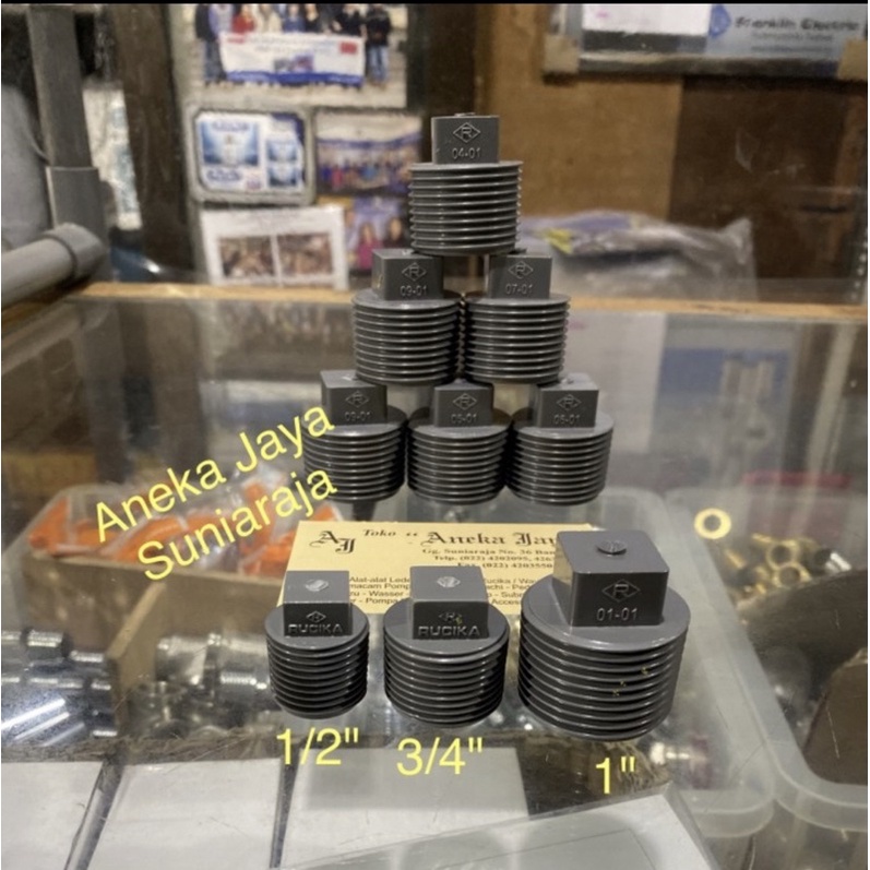 Jual Plug 3/4 inch Rucika Tutup Dop Drat Luar tutup kran Rucika 3/4 ...
