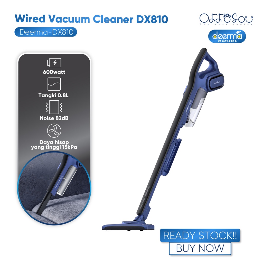 Jual Deerma DX810 NEW Hand-held Portable Vacuum Cleaner 2-in-1 Penyedot ...