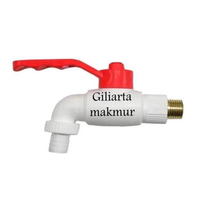 Jual KRAN JUMBO PVC DRAT KUNINGAN (1/2 INCI) | Shopee Indonesia