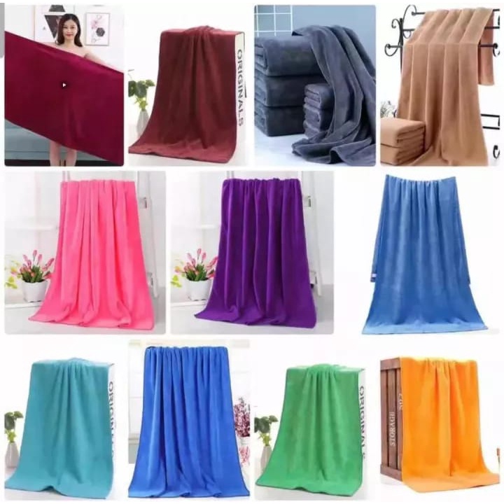 Jual COD Handuk Mandi Polos GUCCI Jumbo Ukuran Size 70x140cm | Shopee ...