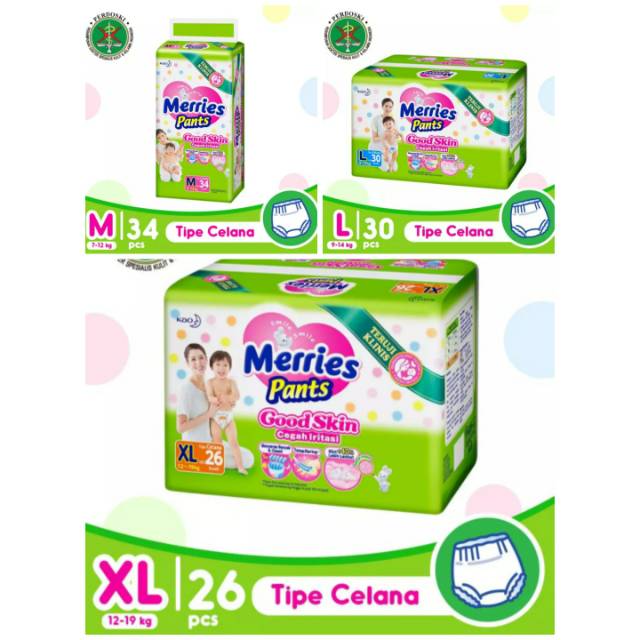 Jual Merries Pants Good Skin M34 L30 XL26 Merries Pants M34/L30/XL26 ...