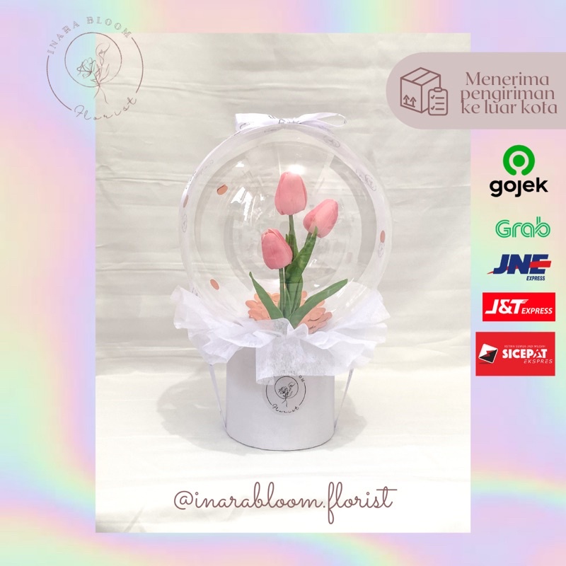 Jual Box Bunga/ Buket balon/ Balon box/ Bloom box/ bunga balon bunga ...