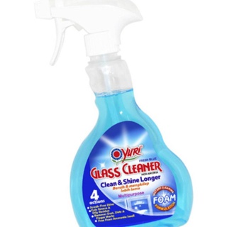 Jual Yuri Glass Cleaner Fresh Blue Spray Botol 500 mL | Shopee Indonesia