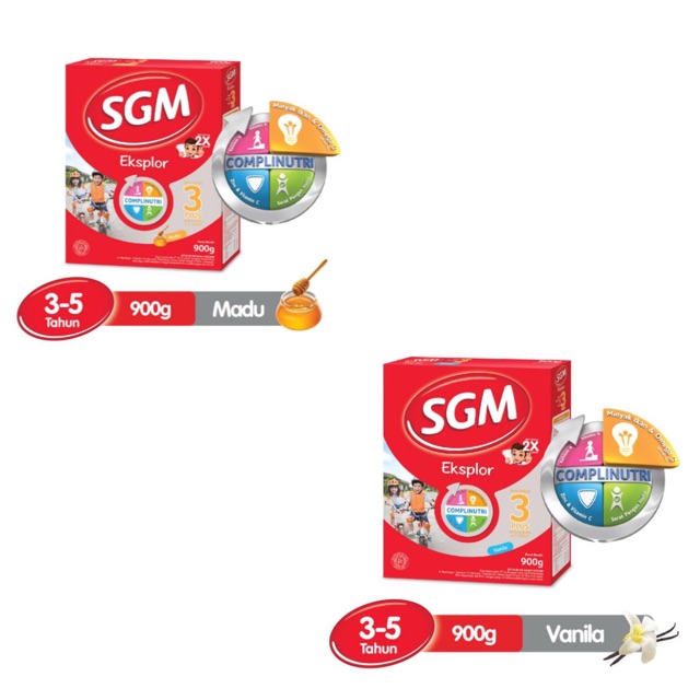 Jual SGM EKSPLOR 3 PLUS MADU 900gr / VANILA 900gr | Shopee Indonesia