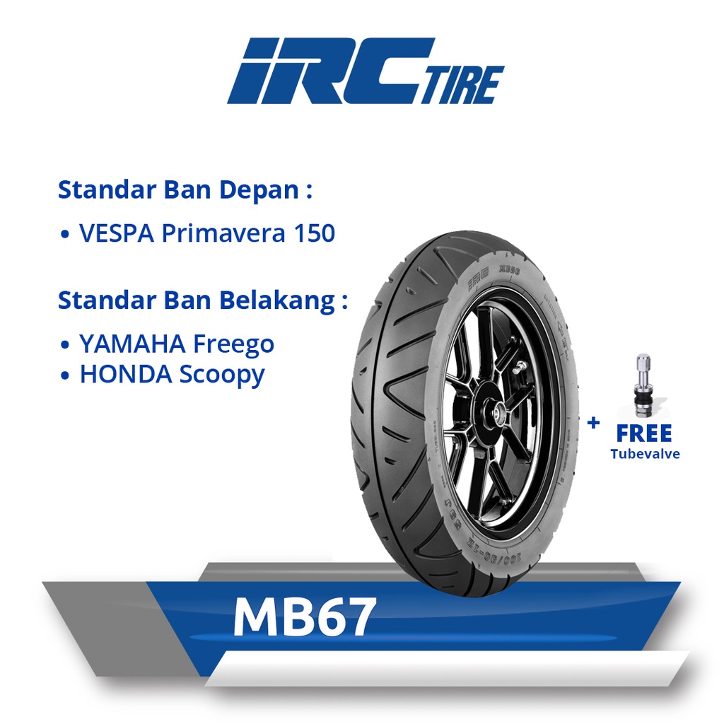 Jual Ban Belakang Motor IRC 110/90-12 MB67 Tubeless Honda Scoopy | Shopee Indonesia