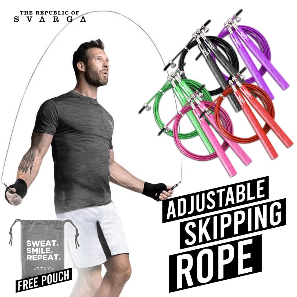 Jual The Republic of Svarga Premium Skipping Rope Svarga 3 Meter | Tali ...