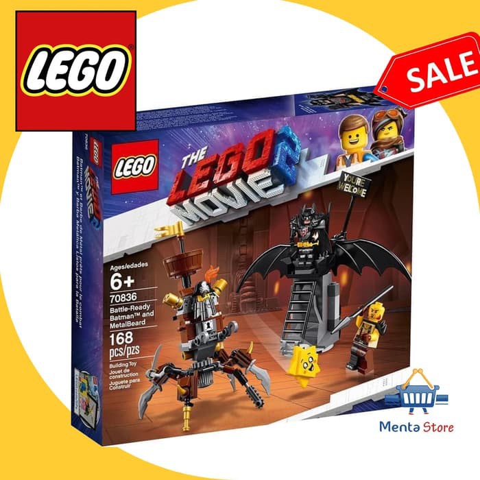 Jual LEGO 70836 THE LEGO MOVIE 2 Battle Ready Batman and Metalbeard ...